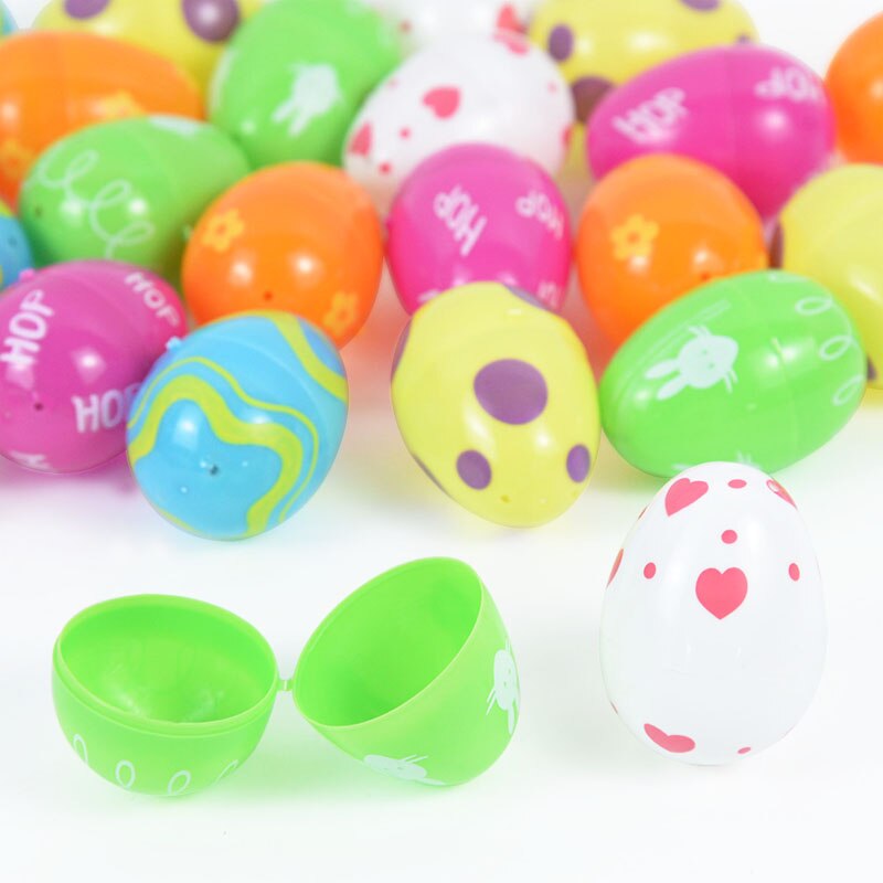12/24pcs Colourful Easter Egg Kid Printed Pastel P... – Grandado
