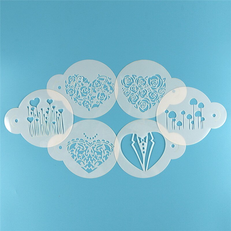 Aomily 6pcs/Set Valentine's Day DIY Cake Stencils ... – Grandado