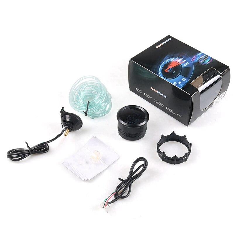 Dyno Racing 2 Inch 52mm Knob Type Plastic Mounting Digital Display Psi ...