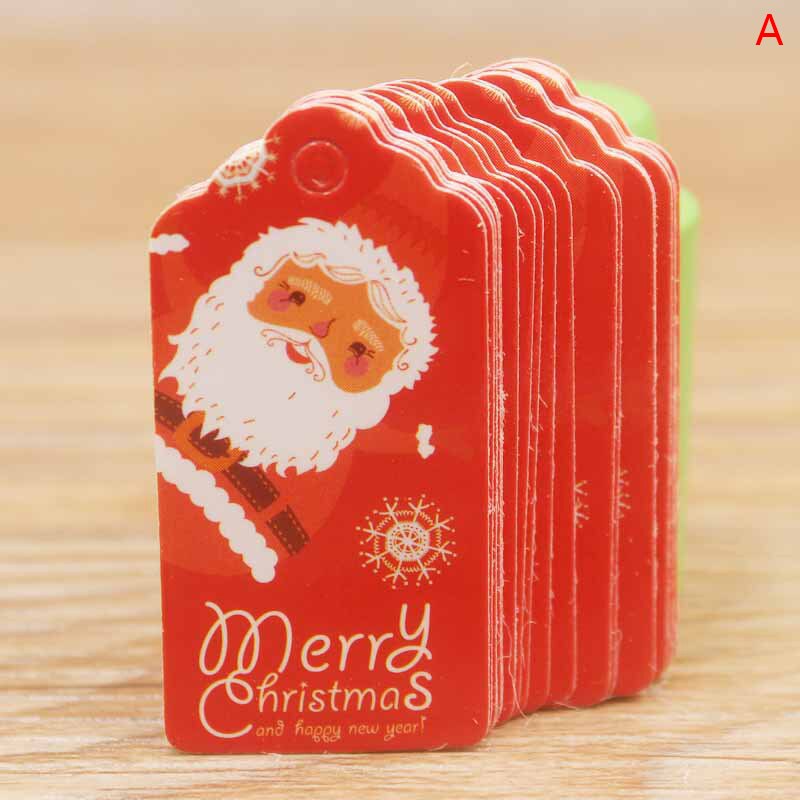 100pcs Eat And Drink Merry Christmas Tags Kraft Pa... – Grandado