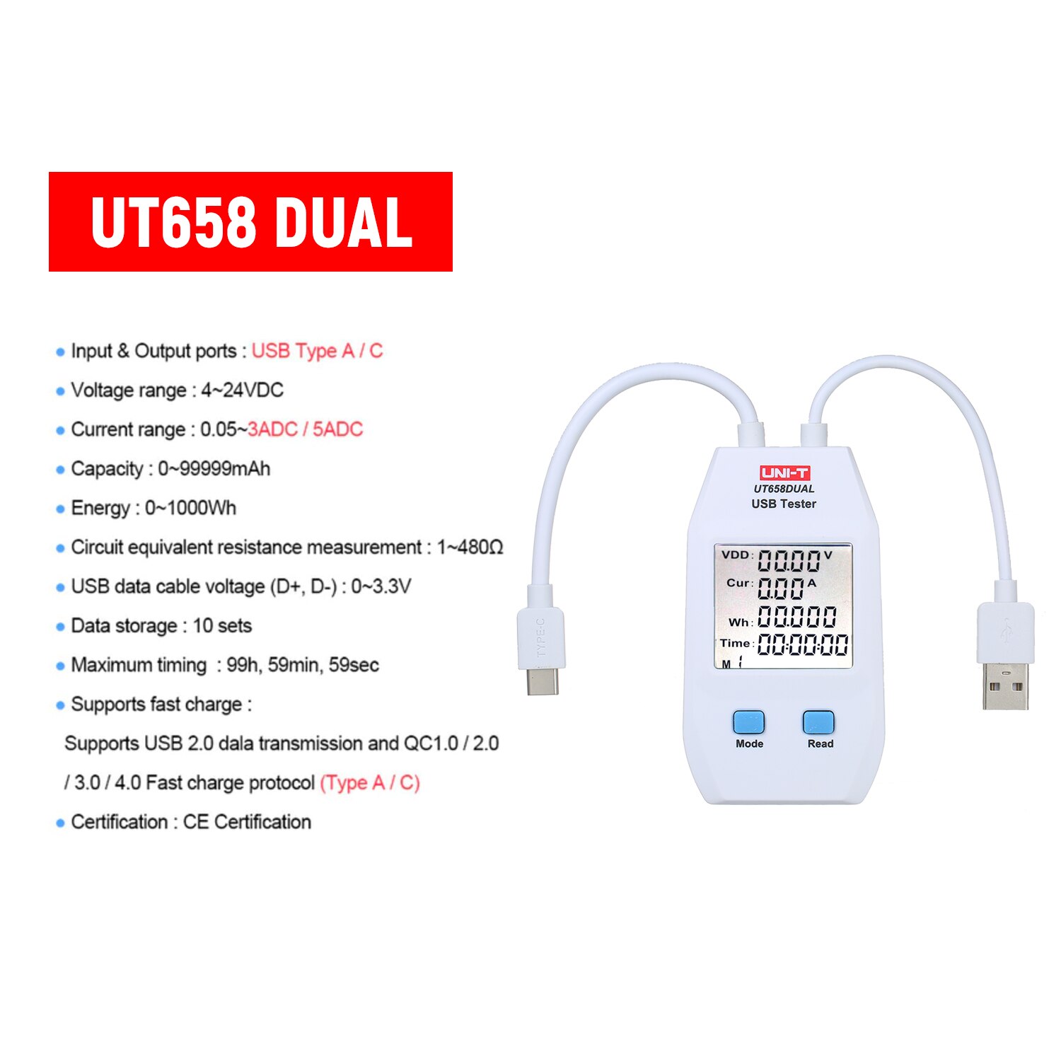 USB Power Meter LCD USB Tester Detector Voltmeter ... – Grandado