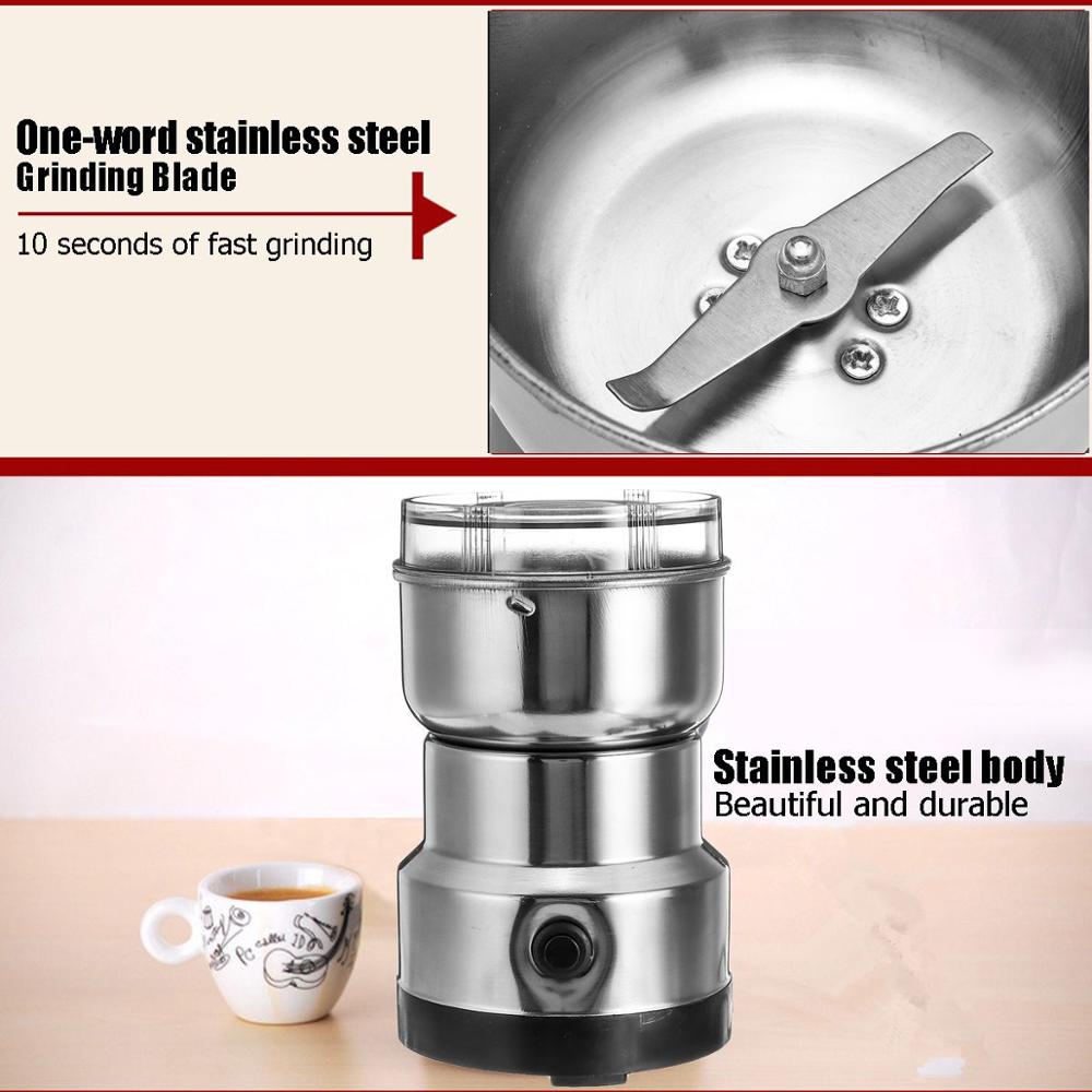 Moedor de café elétrico mini grãos de café nozes m... – Grandado