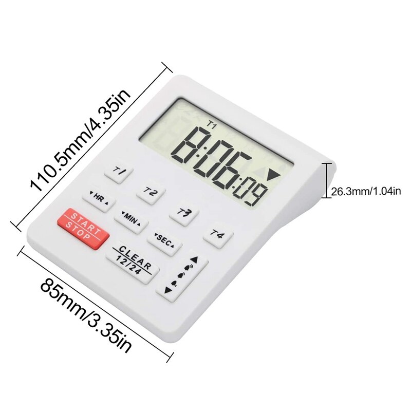 4 Channel Digital Countdown Timer - Big Sn Count U... – Grandado