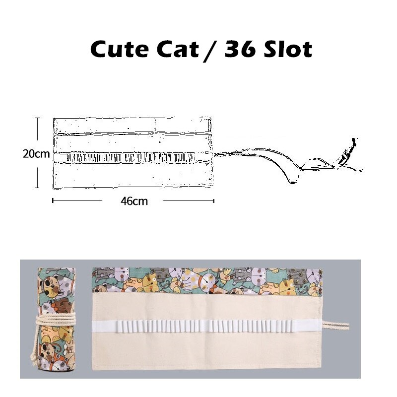 Kawaii katt penn blyantpose pakke inn 36/48/72 spo... – Grandado