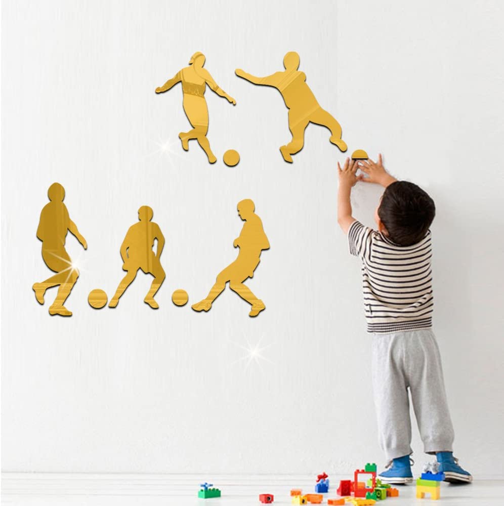 Soccer-football-player-silhouette set / Mirror Eff... – Vicedeal