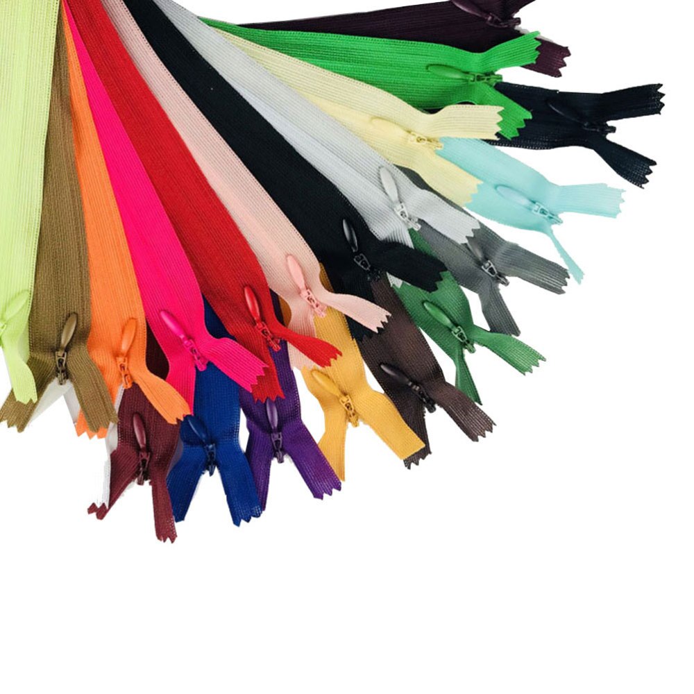 23pcs 25cm Nylon Invisible Conceal Zips Multicolor... – Grandado