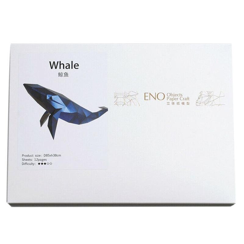 DIY ballena modelo de papel juguete 3D ballena Pap... – Grandado