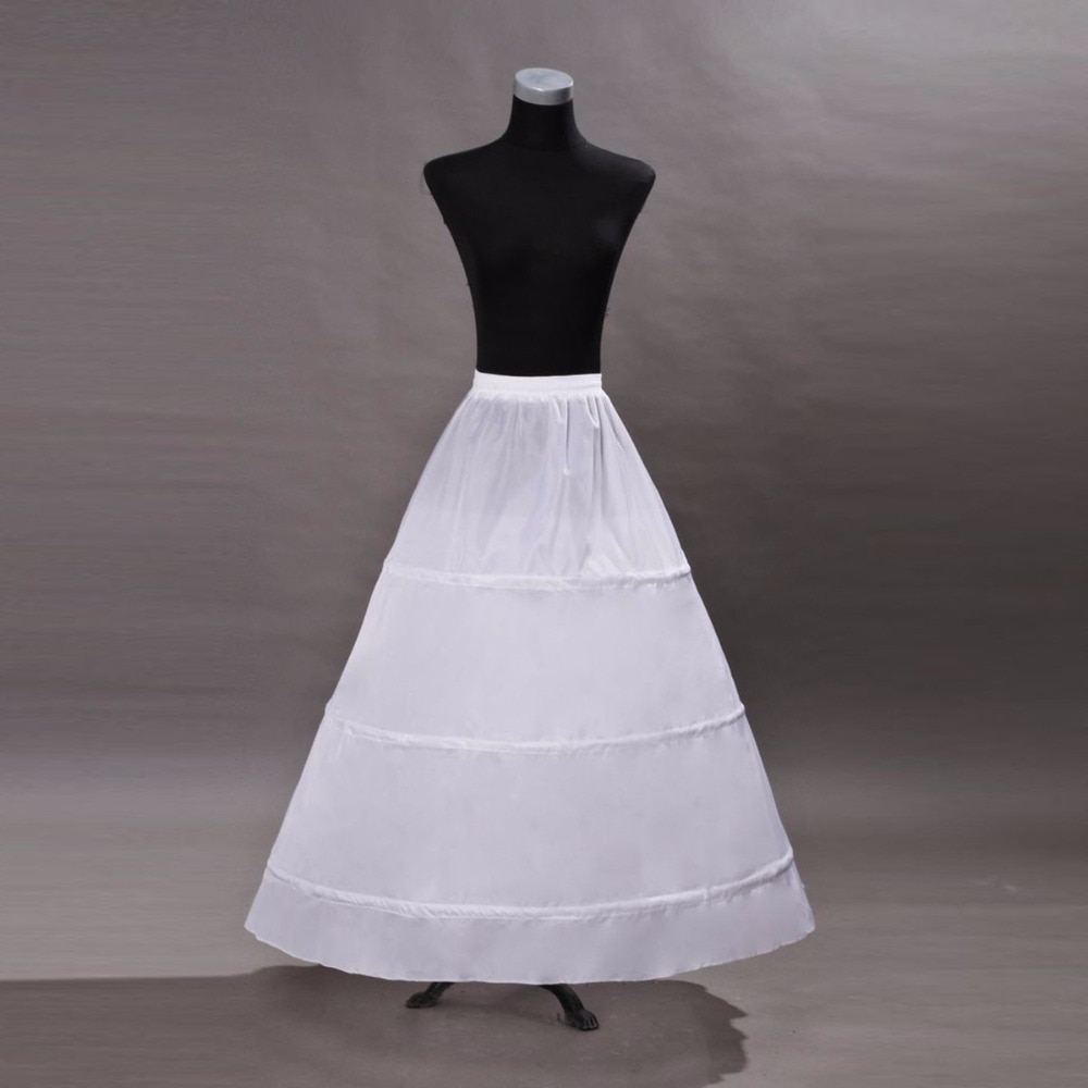 Blanco 3 enagua de aros crinolina Slip Underskirt ... – Grandado