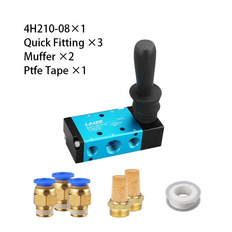 LAIZE 3/2 5/2 Way Pneumatic Air Hand Lever Operate... – Grandado
