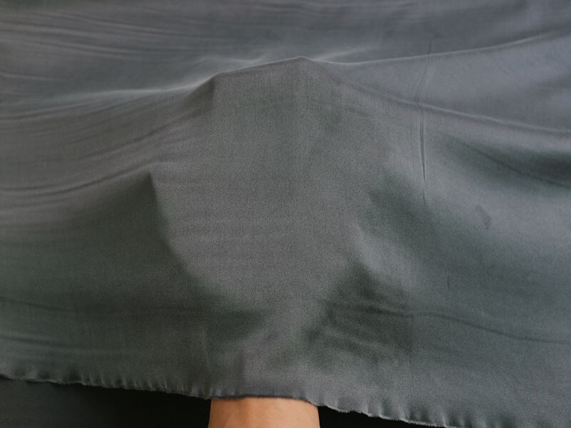 50cm*107cm deep Gray Pure Silk Soft Charmeuse Fabr... – Grandado