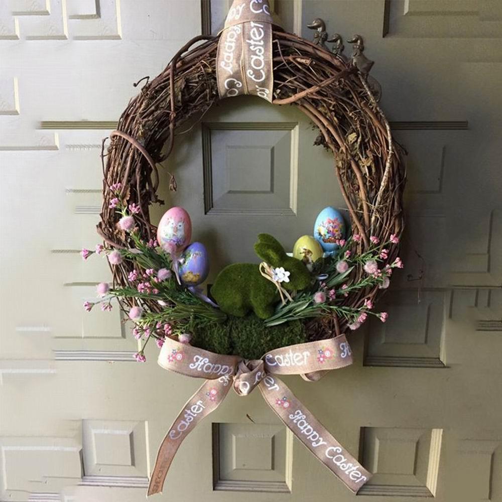 Natural Dried Grapevine Wreath DIY Handmade Christ... – Vicedeal