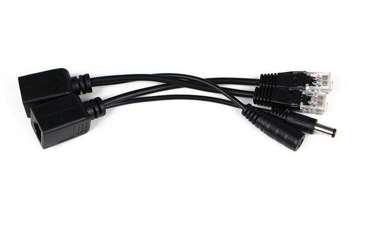 2pcs(1 pair) POE Adapter Cable RJ45 POE Injector +... – Vicedeal