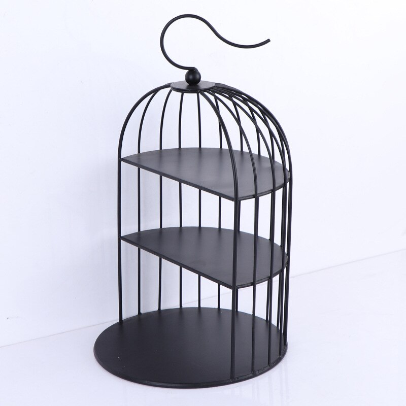 Bird Cage Food Rack Display Stand Ceramic Three-la... – Vicedeal