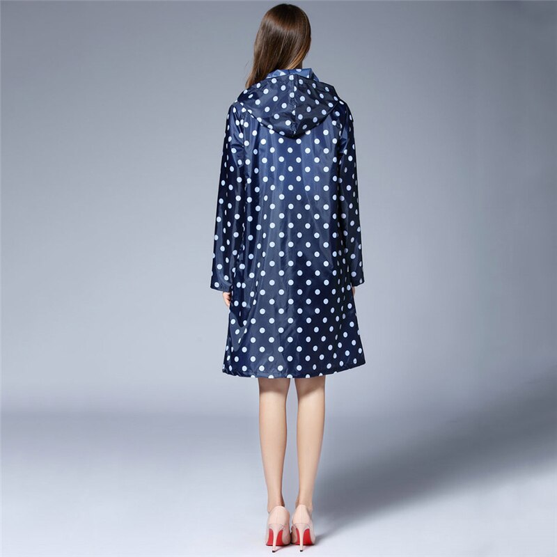 Women's Dot Raincoat Wave Rain Jacket Outdoor Wate... – Vicedeal