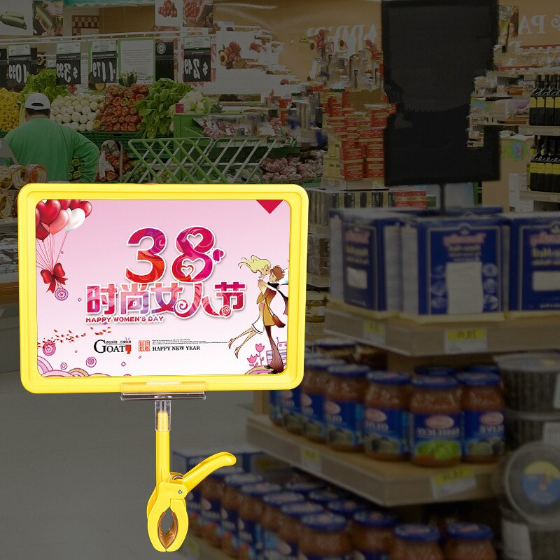 5 Pieces A5 Clip-on Style Price Paper Sign Holder ... – Vicedeal