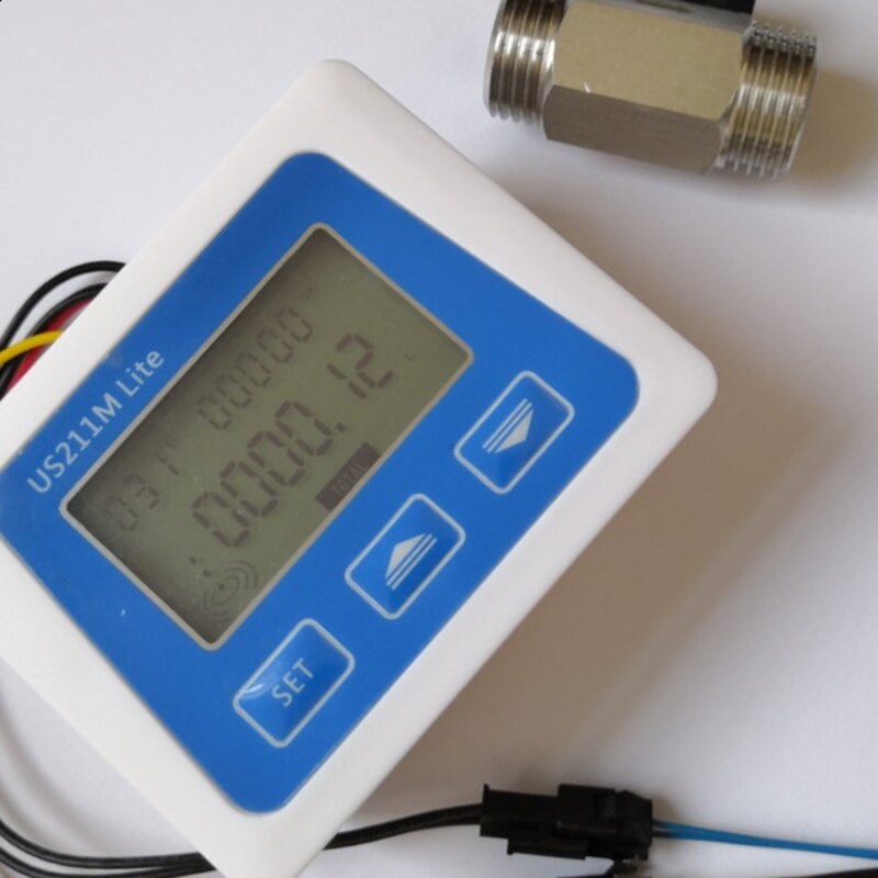 Digital Flow Meter Stainless Steel Flow Sensor 1/2... – Vicedeal