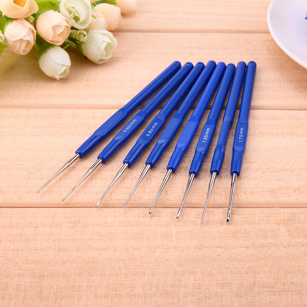 8pcs Small Crochet Hooks Needles Stitches Knitting... – Grandado