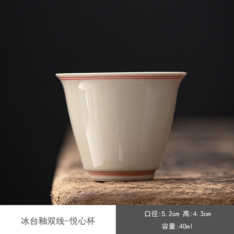 2pc/Set Japanese Ice Gary Glazed Ceramic Tea Cup H... – Grandado