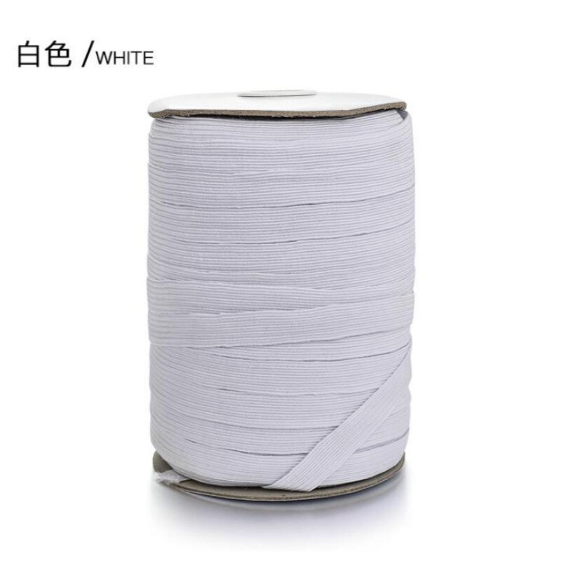 6mm White Black Elastic Bands ribbons Elastic Cord... – Grandado