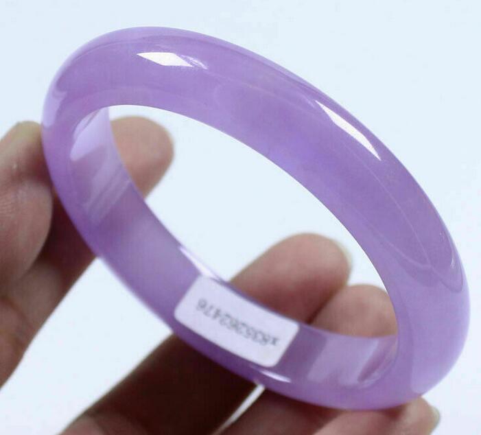 58-62mm Handmade Lavender Purple Jadeite Jade Bang... – Vicedeal