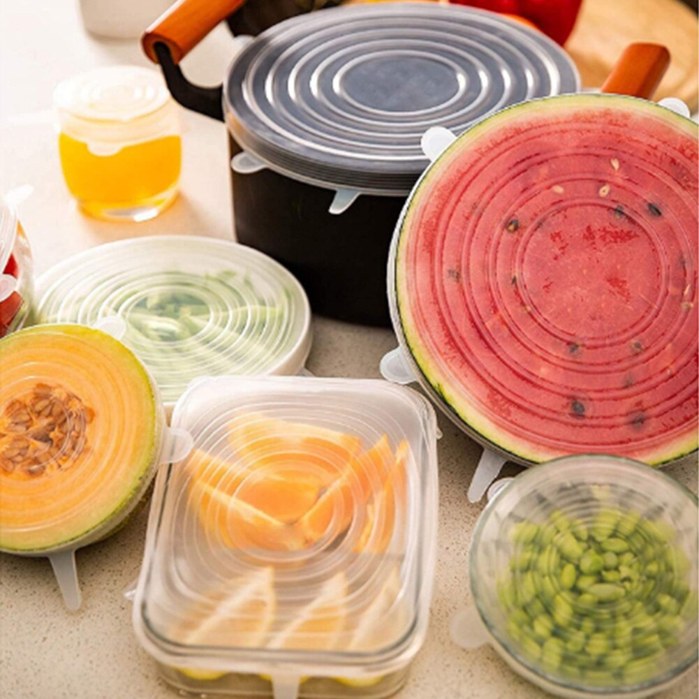 12Pcs Silicone Stretch Lids Universal Bowl Pot Pan... – Grandado