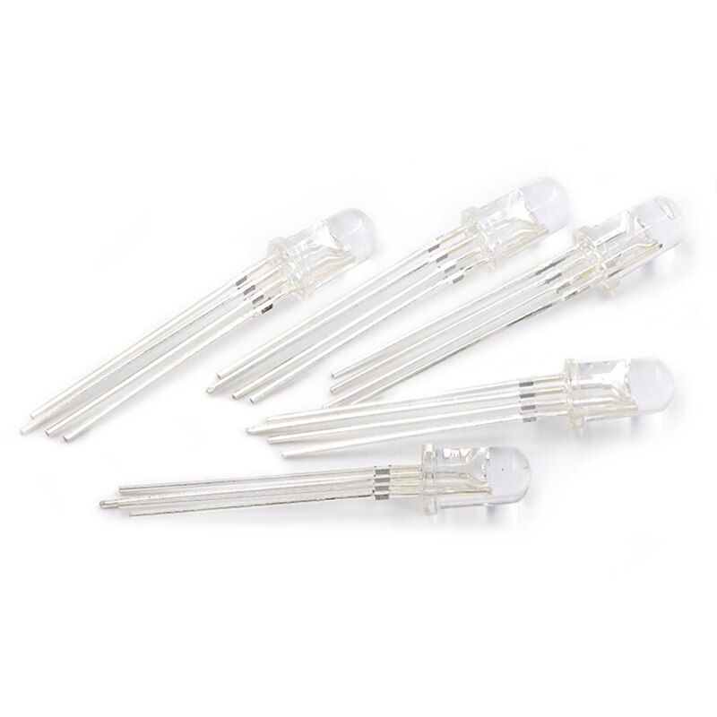 50PCS 5mm full-color LED RGB red/green/blue Common... – Grandado