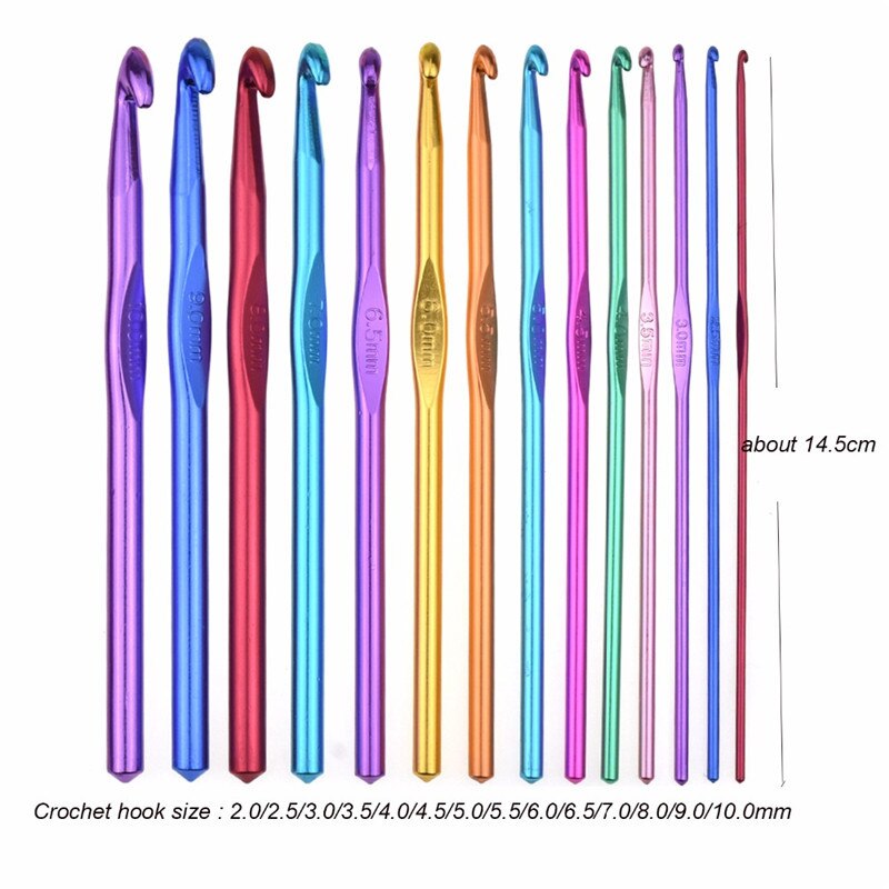 14 stks/set 5.9inch Haak Haken Mix 2.0mm-10.0mm Mu... – Grandado