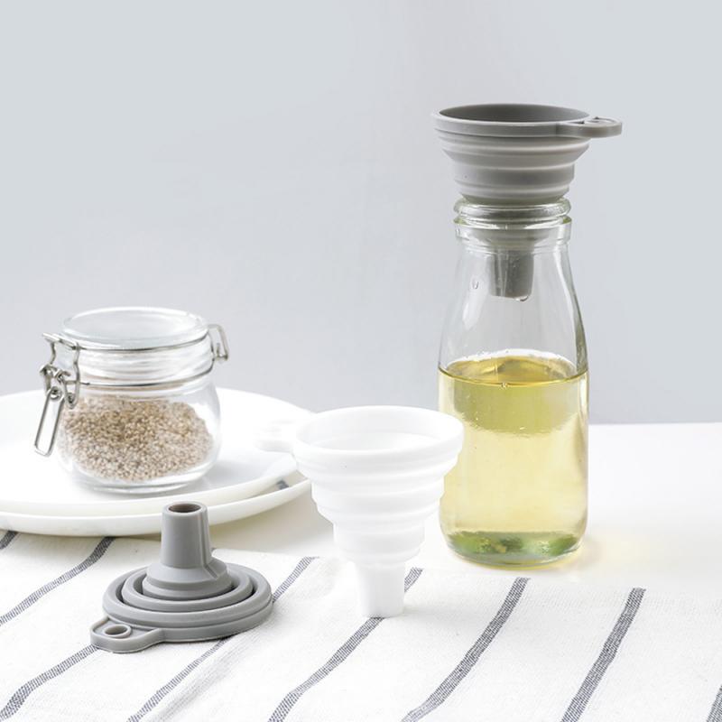 1Pcs Silicone Funnel Kitchen Oil Liquid Funnel Met... – Vicedeal