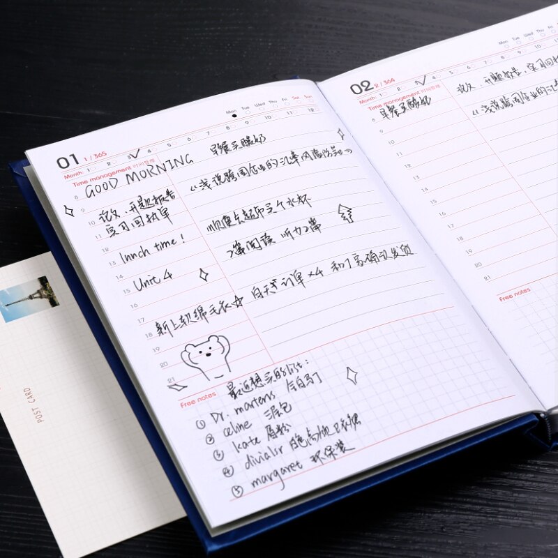 YINGLIJIA 365 Plan Schedule Book Business Notebook... – Grandado