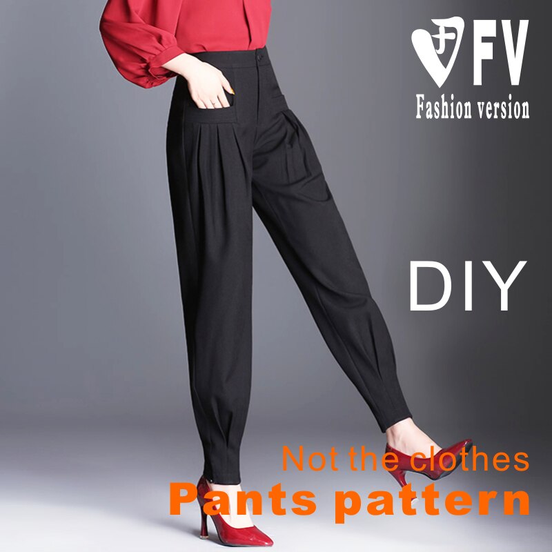 Making pattern women's harem pants clothing cuttin... – Grandado