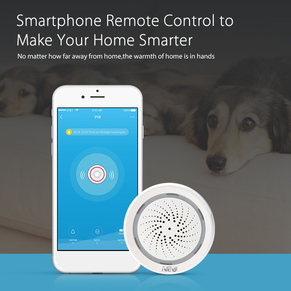 Wireless WiFi Siren Alarm Sensor Sound 3 in 1 WiFi... – Grandado