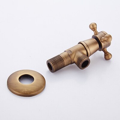 Antique Brass Triangle Valve Water Control Valve B... – Grandado