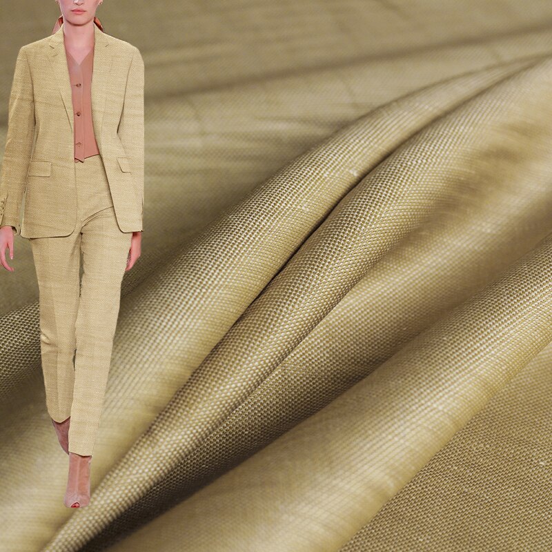 Red Raspberry Light Yellow Silk Linen Wool Worsted... – Vicedeal