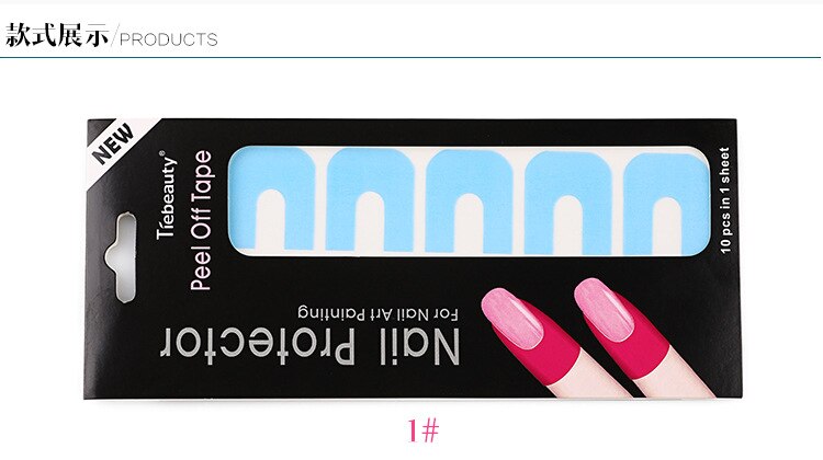 10 Pcs Nagellak Protector Wegwerp Peel Off Sticker... – Grandado