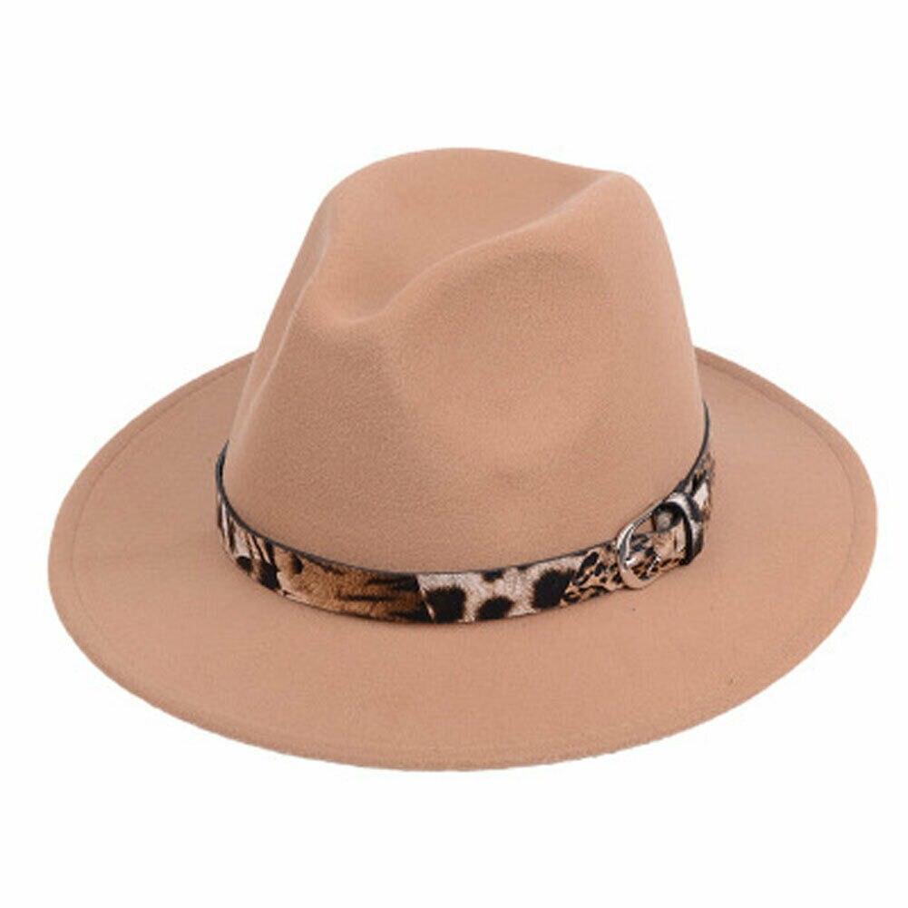 Women Men Wide Brim Outback Hat Panama Jazz Hat Fe... – Vicedeal