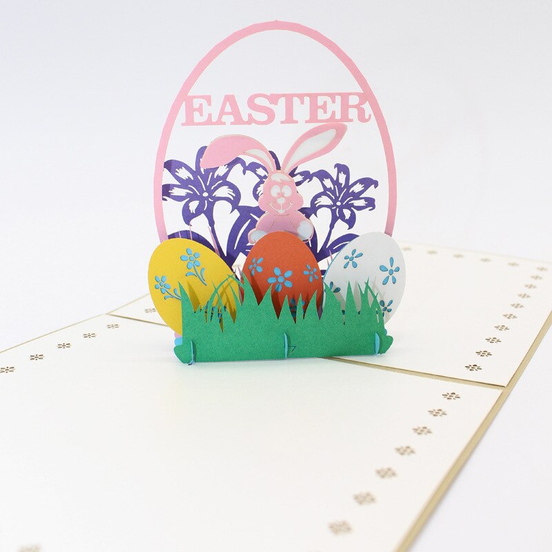 3D Handmade Carving Cartoon Rabbit Happy Easter Eg... – Grandado