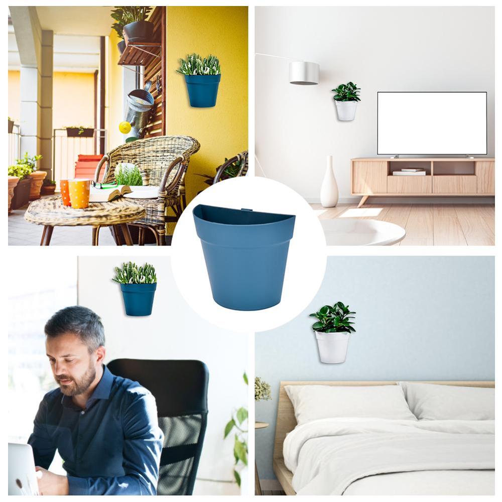 Wall-Mounted Plastic Flowerpot Wall Balcony Flower... – Grandado