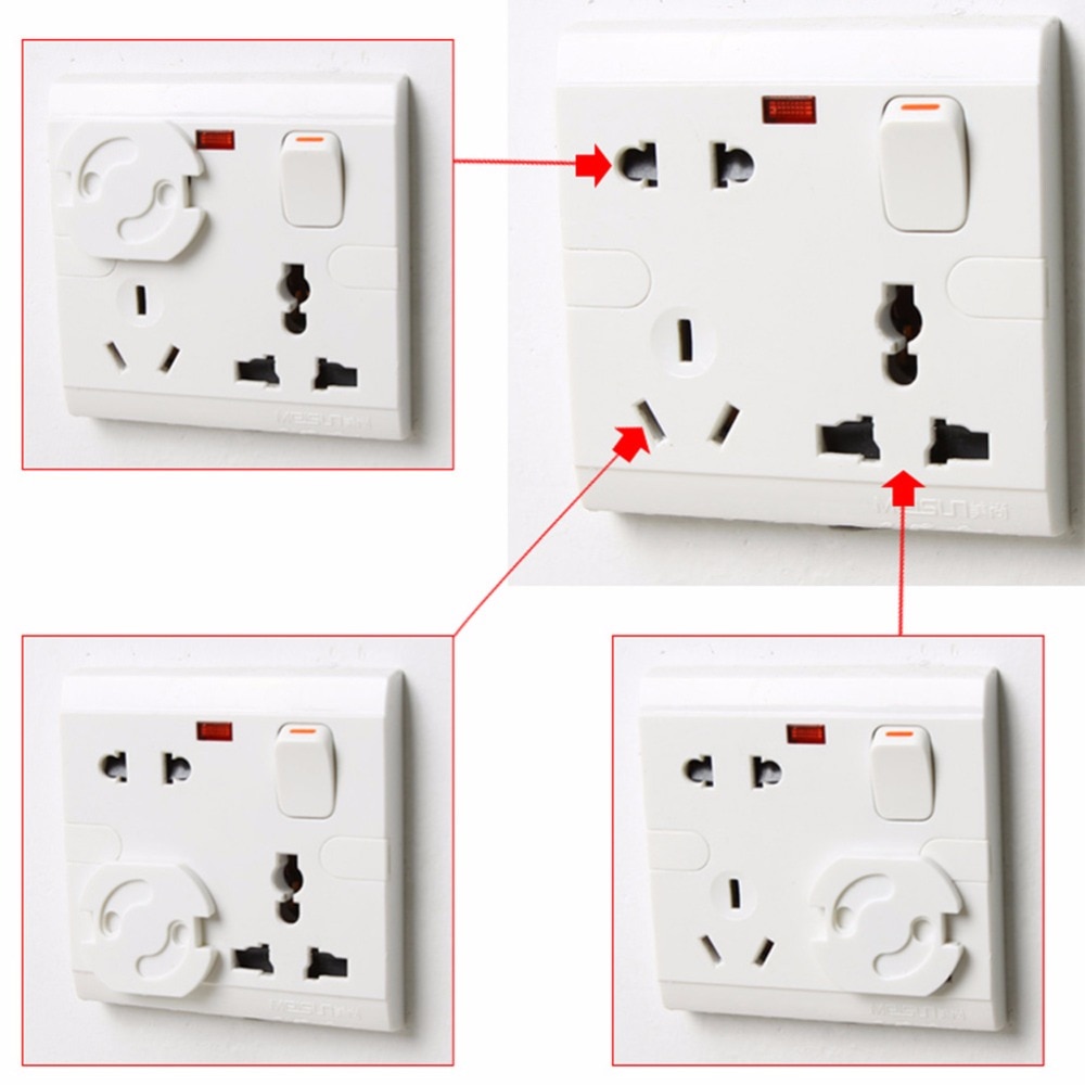 10Pcs Anti Electric Shock Plugs Protector Cover EU... – Grandado