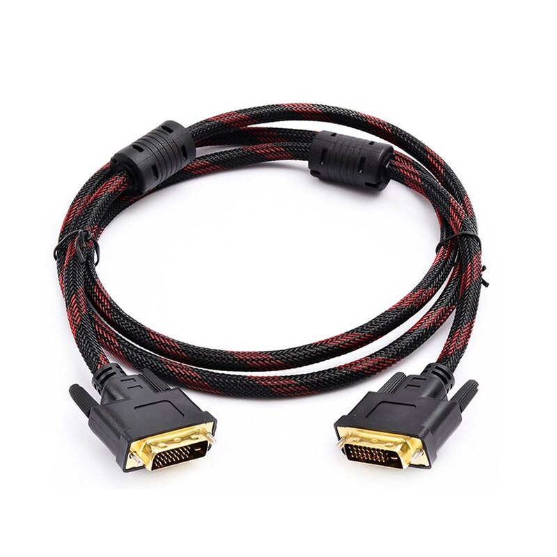 3m 5M Nylon Braided DVI To DVI Cable Gold Plated D... – Vicedeal