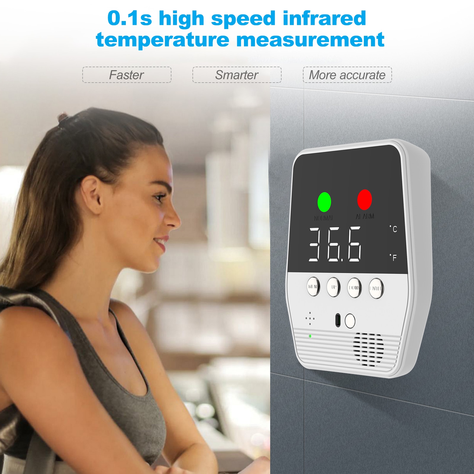 Intelligent Non Contact Ir Infrared Temperature Fo Grandado