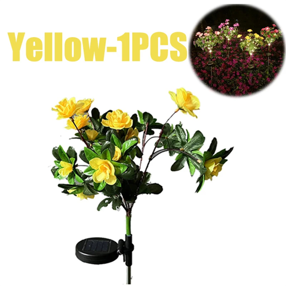 LED Solar Light Azalea Flowers Garden Lamp Home De... – Grandado