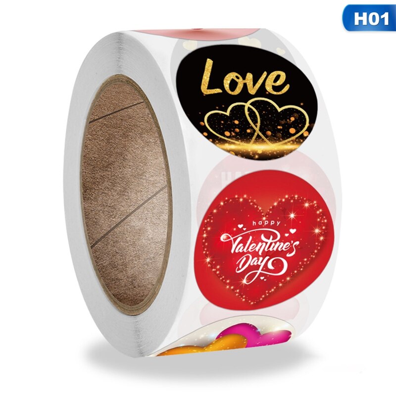 500Pcs/Roll Kawaii Red Heart Love Stickers Romanti... – Grandado