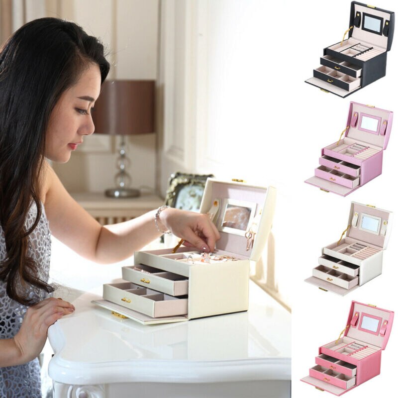 Jewellery Box Rings Necklaces Bracelets Jewelry St... – Grandado