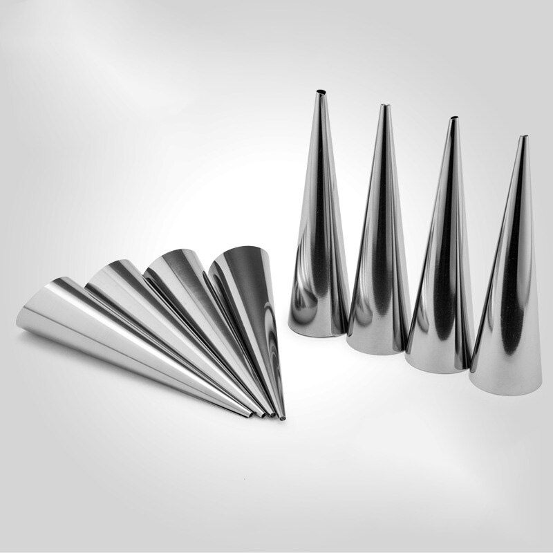 5pcs Conical Tube Cone Roll Moulds Stainless Steel... – Grandado