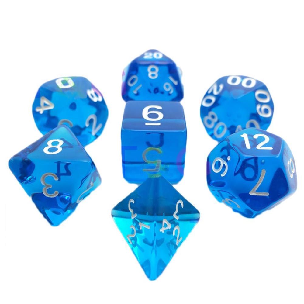 7pcs/Set Digital Game Dice Polyhedral D4-D20 Acryl... – Vicedeal