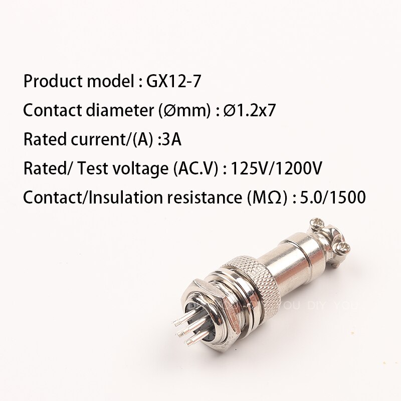 1 Set GX12 Nut type Male & Female Electric Wir... – Vicedeal