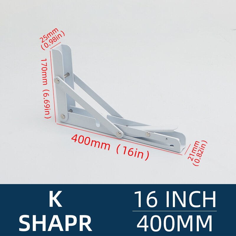 2Pcs Folding Shelf Brackets Heavy Duty Stainless S... – Vicedeal