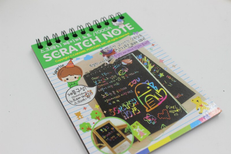 DIY Draw Sketch Notes Scratch Note Black Cardboard... – Vicedeal