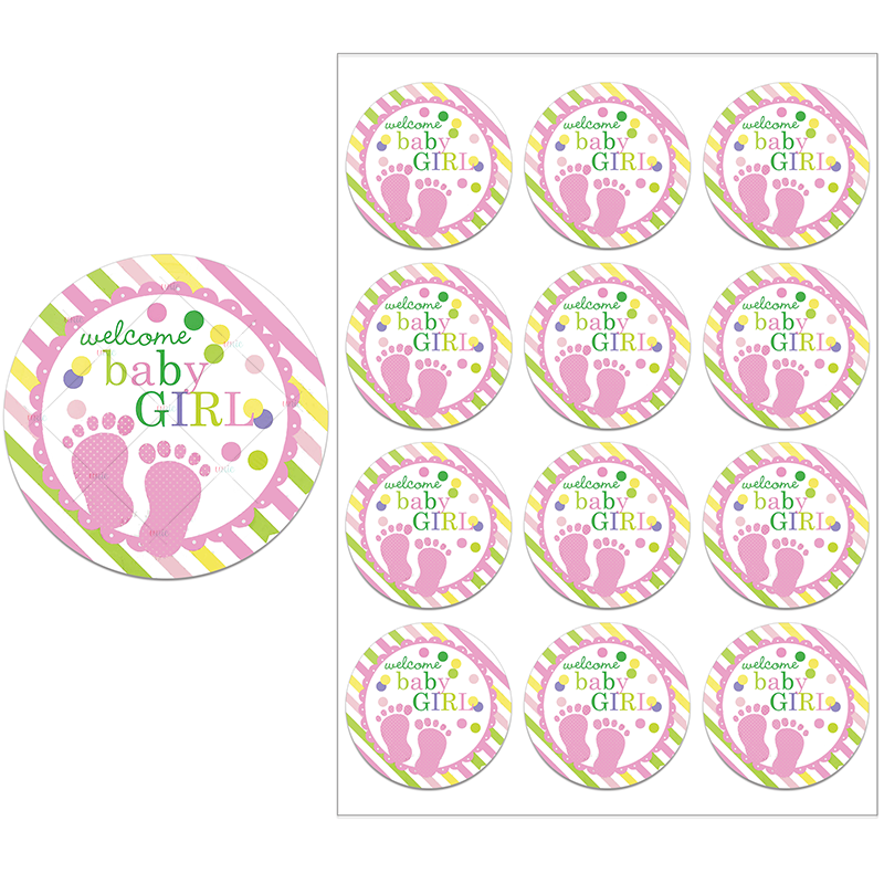 Hello Baby Welcome Baby Girl It Is A Girl Stickers... – Grandado