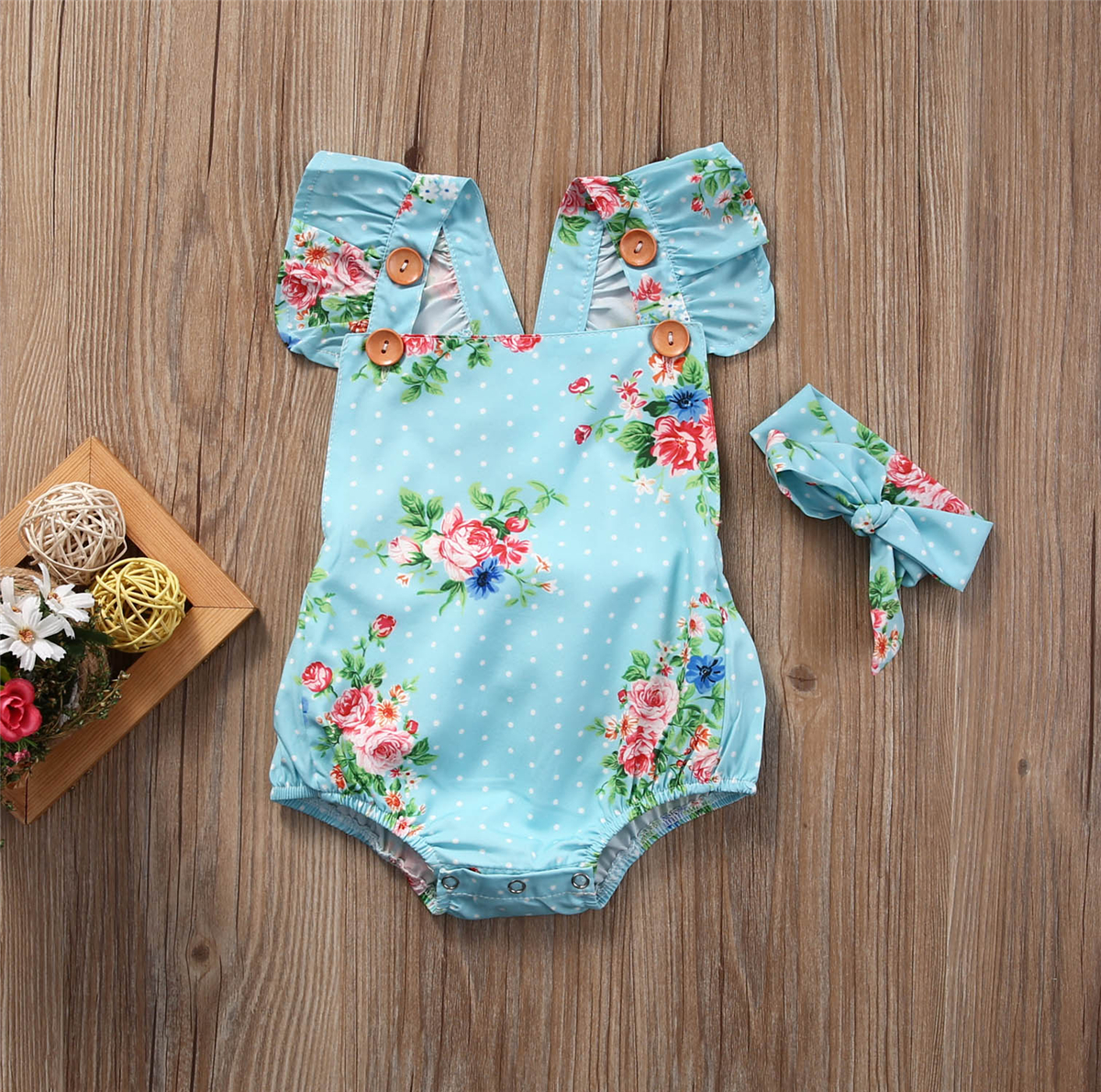Emmababy Newborn Baby Girl Floral Romper Jumpsuit ... – Vicedeal